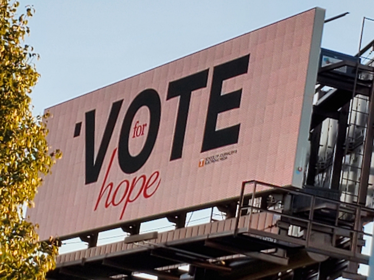 Heller's Media Graphics Class Creates Billboards for 2020 Election ...
